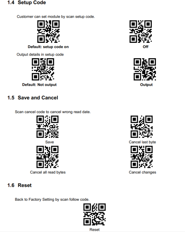 GM66 Bar Code & QR Scanner Module Serial or USB
