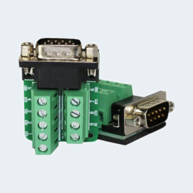 Rs232 DB9 connector to terminal block breakout board male